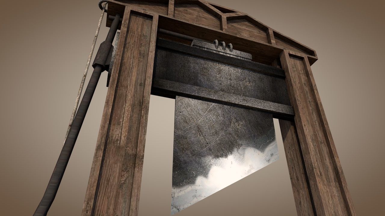 3D model Medieval French Guillotine VR / AR / low-poly | CGTrader