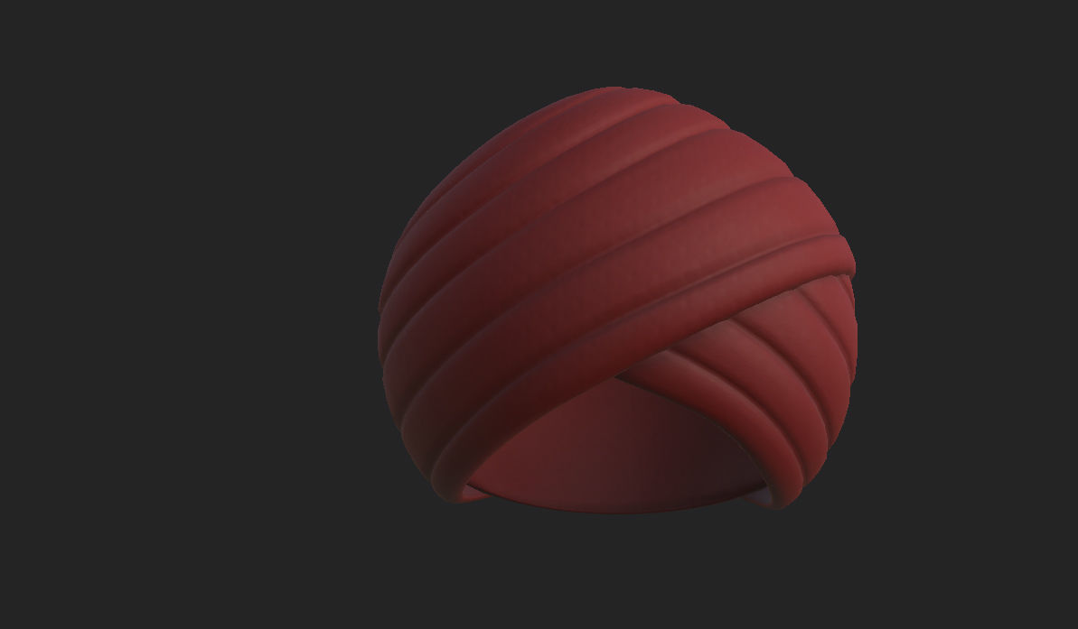3D model Turban ball VR / AR / low-poly | CGTrader
