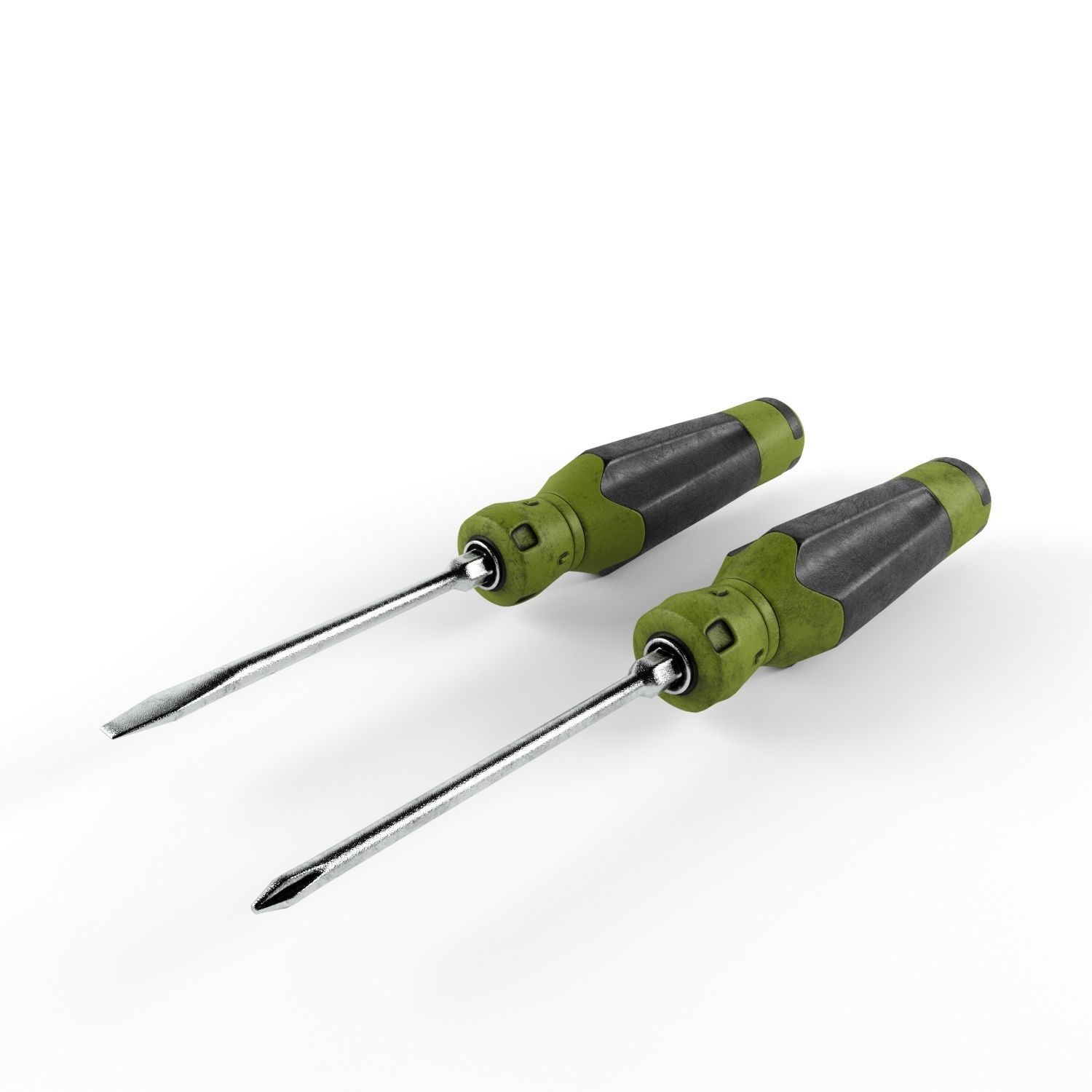 Phillips and Straight Screwdriver 3D model | CGTrader