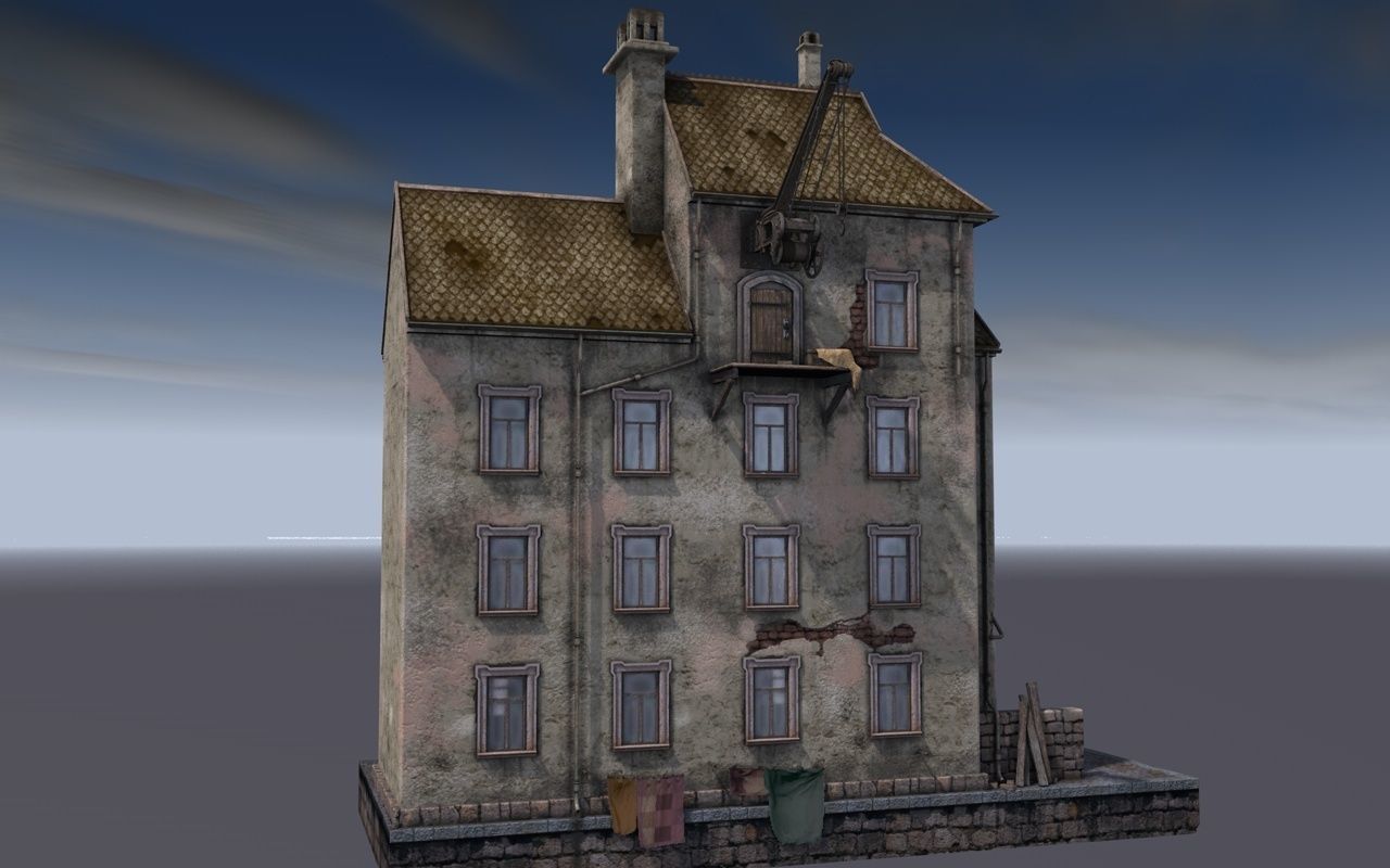 Port building 3D model | CGTrader