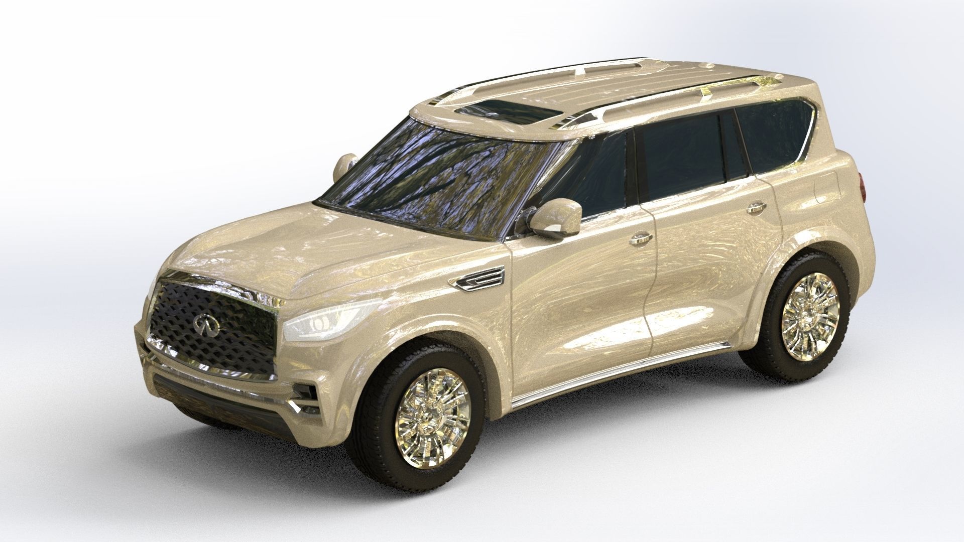 Infiniti QX80 model for print 3D model 3D printable | CGTrader