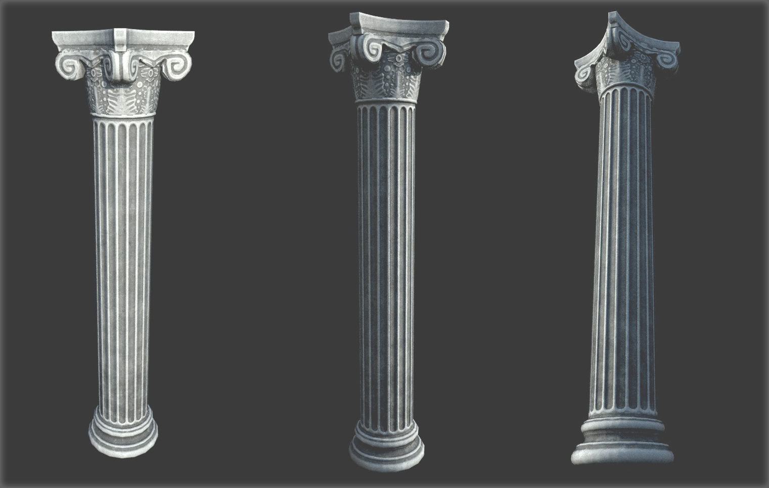 3D model Game Art Corinthian Roman Column VR / AR / low-poly | CGTrader