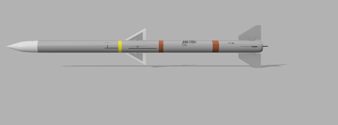 AIM-120A AMRAAM Missle 3D model | CGTrader
