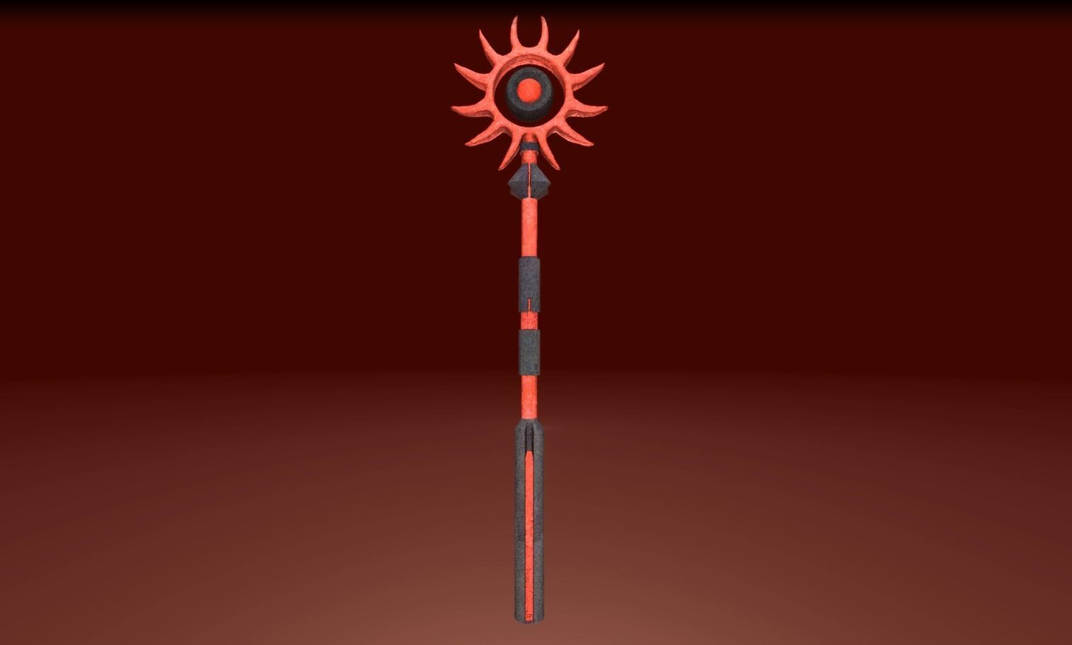 3D model dark sun staff VR / AR / low-poly | CGTrader