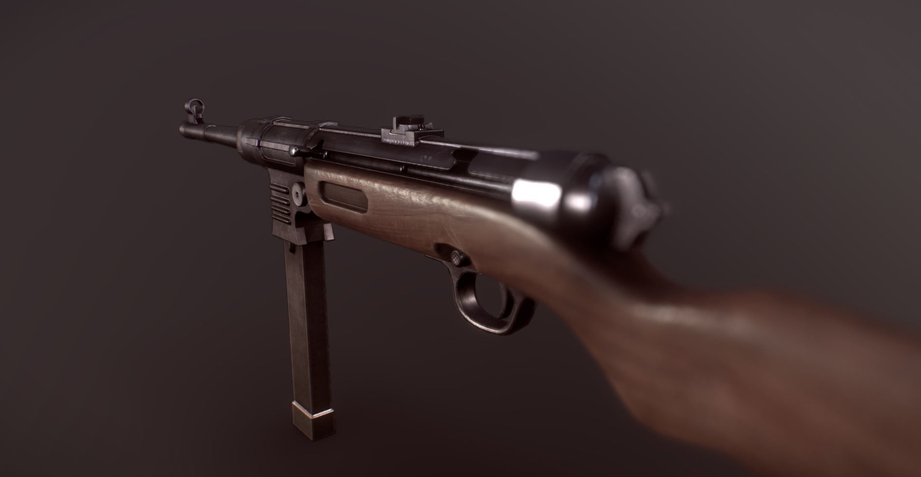 3D model MP41 Submachine Gun VR / AR / low-poly | CGTrader