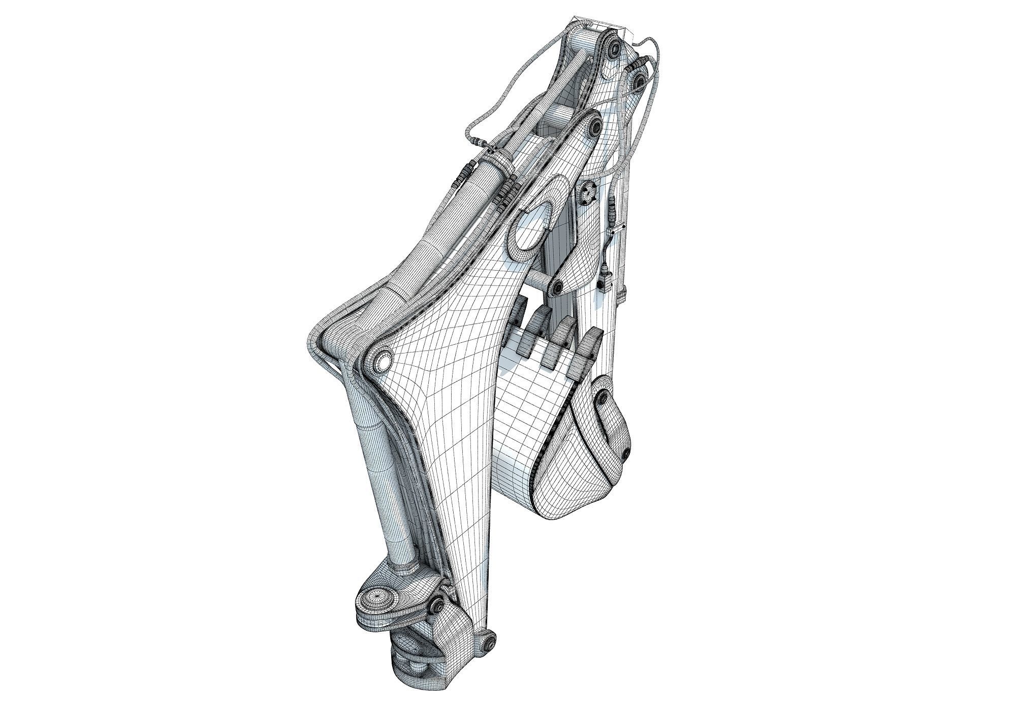 Backhoe Loader Attachment 3D model | CGTrader
