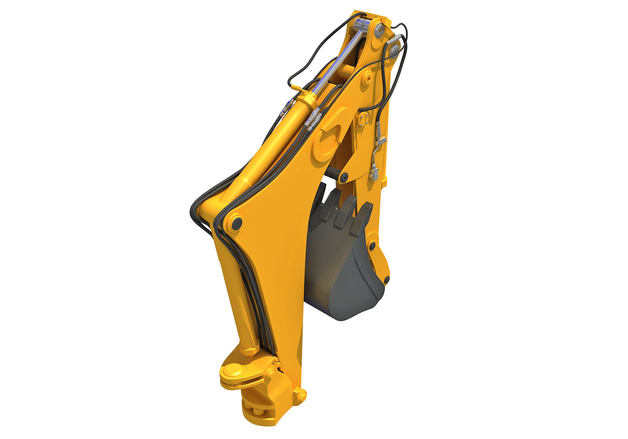 Backhoe Loader Attachment 3D model | CGTrader