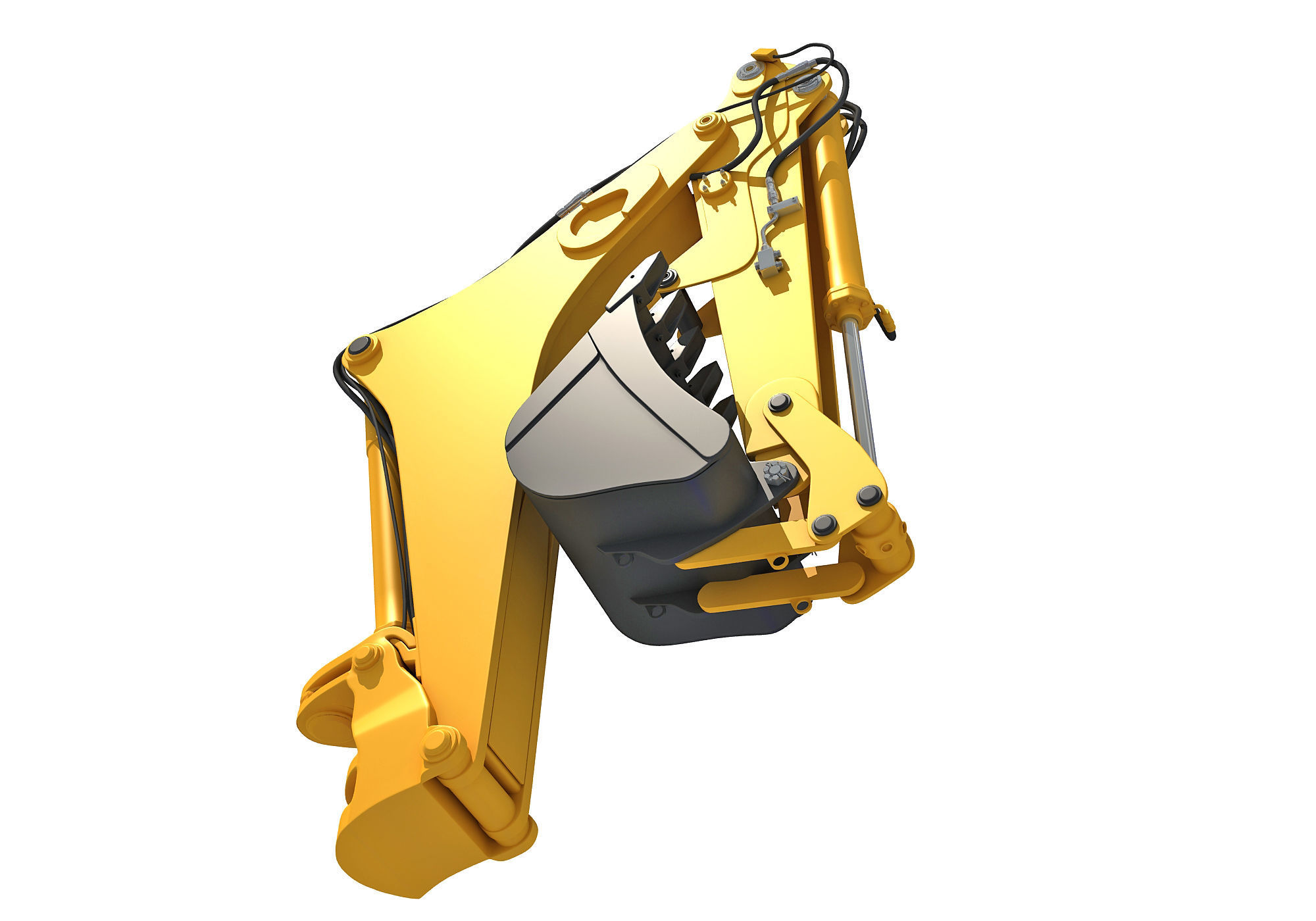 Backhoe Loader Attachment 3D model | CGTrader