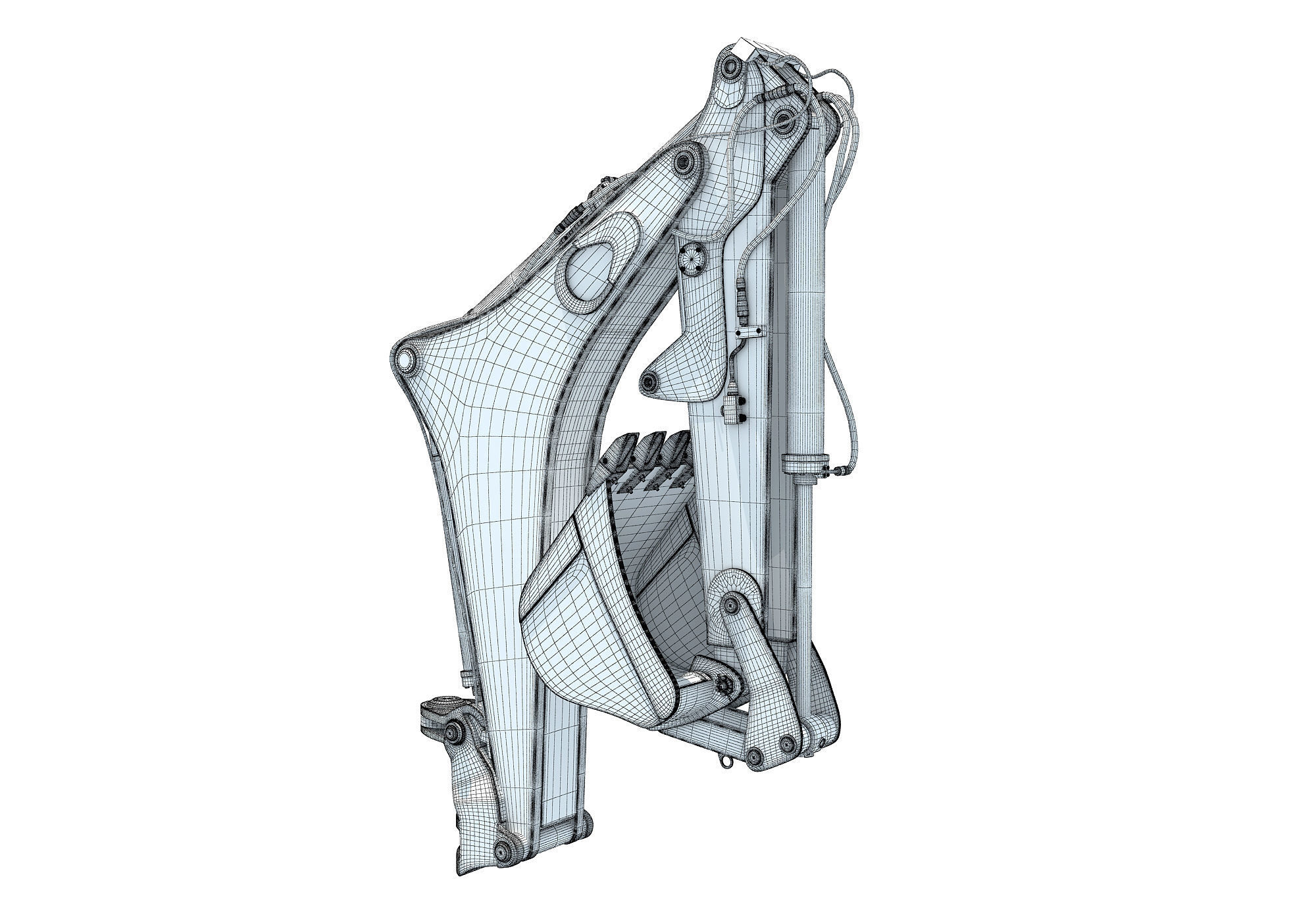Backhoe Loader Attachment 3D model | CGTrader