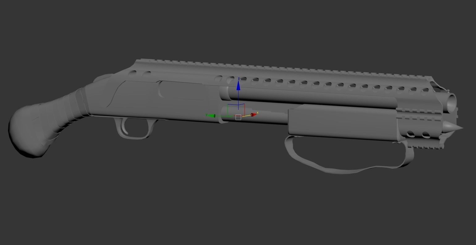 3D model Shotgun Mossberg Shockwave VR / AR / low-poly | CGTrader