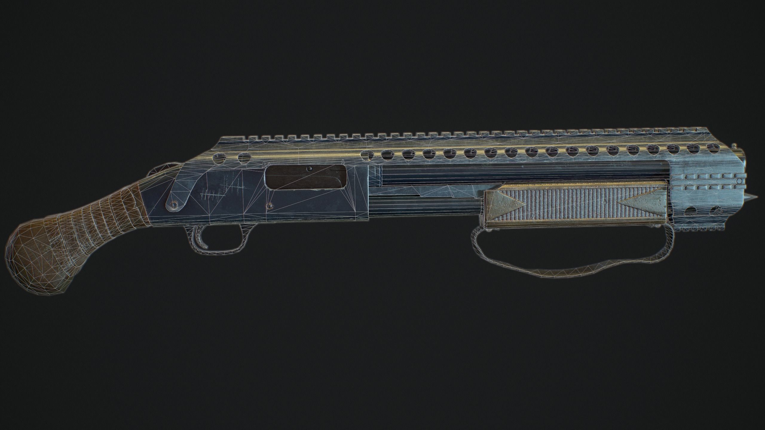 3D model Shotgun Mossberg Shockwave VR / AR / low-poly | CGTrader