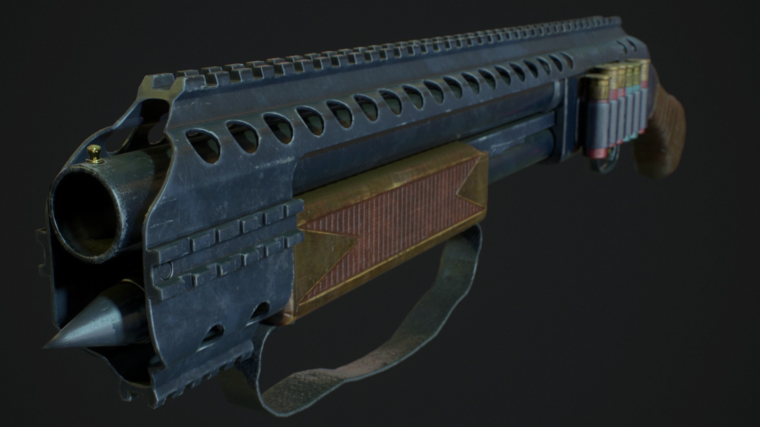 3D model Shotgun Mossberg Shockwave VR / AR / low-poly | CGTrader