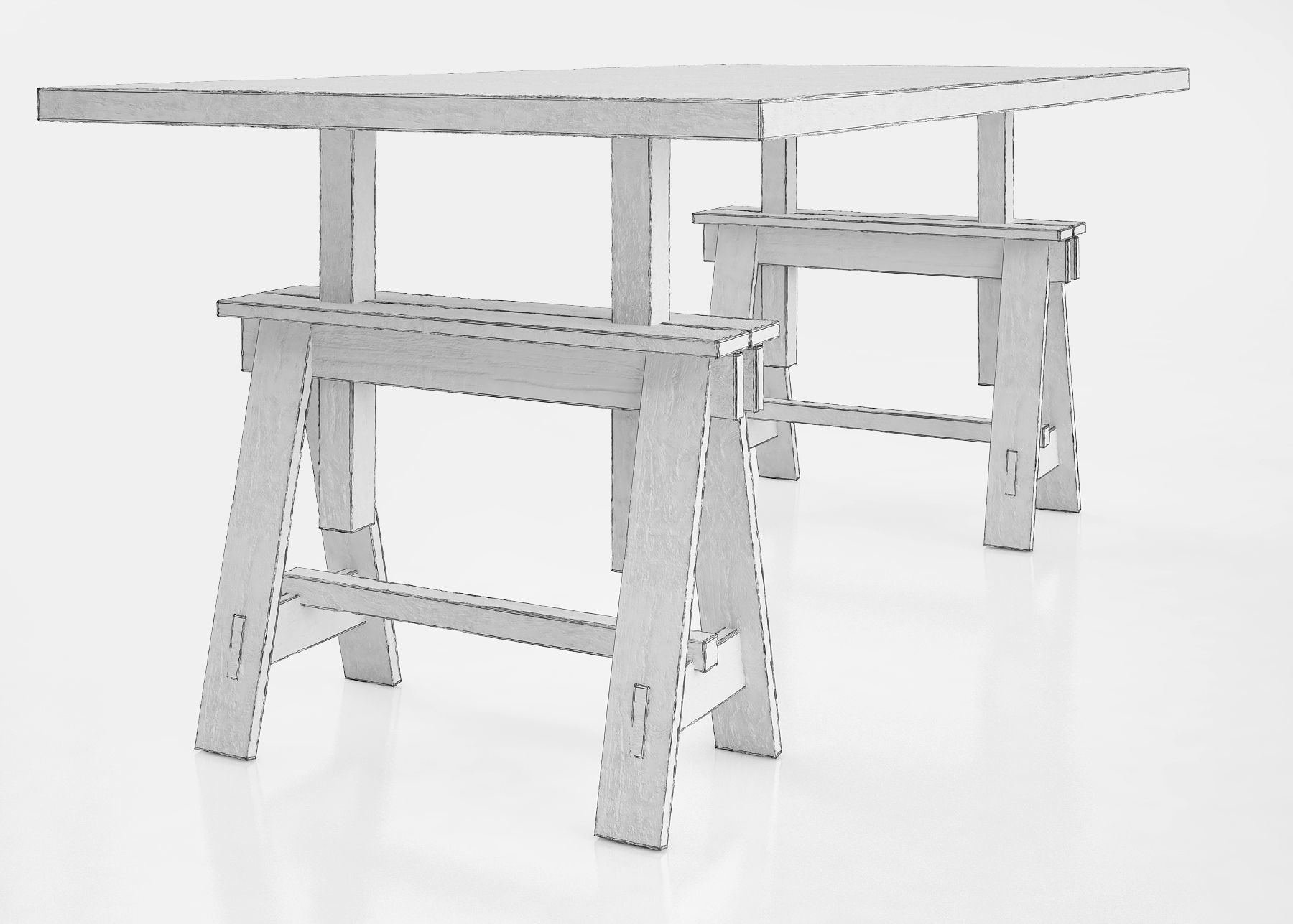 stosa maya dining table 3D model | CGTrader