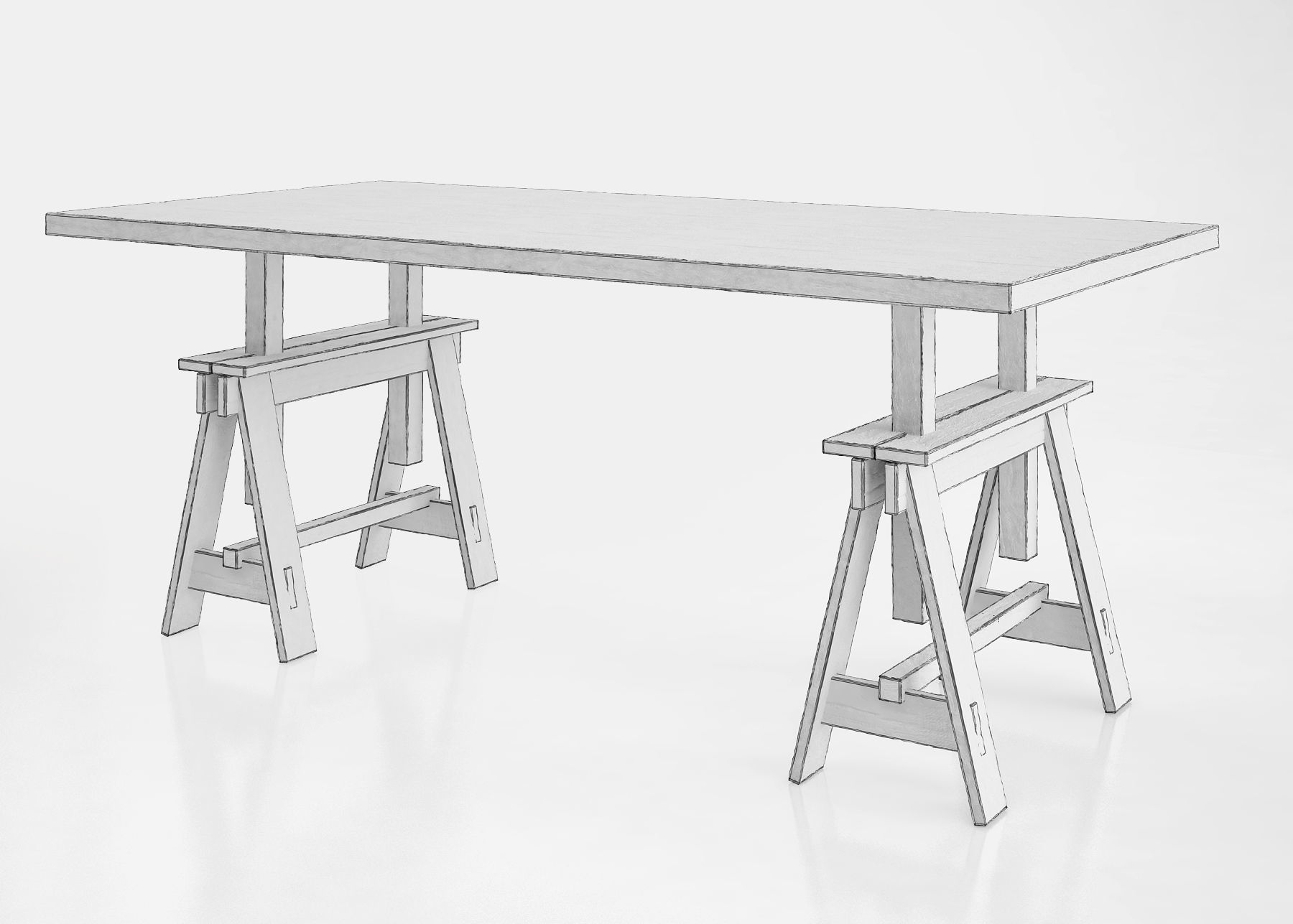 stosa maya dining table 3D model | CGTrader
