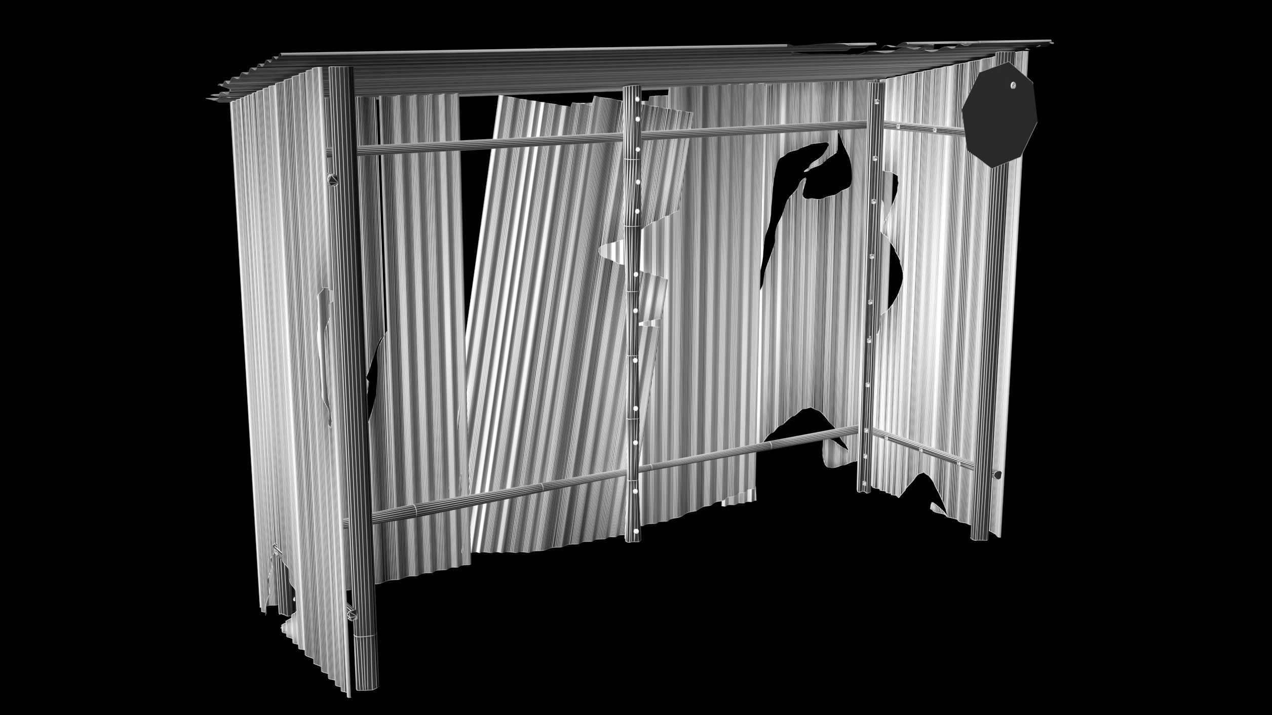 passenger cabin stall 3d model 3D model | CGTrader