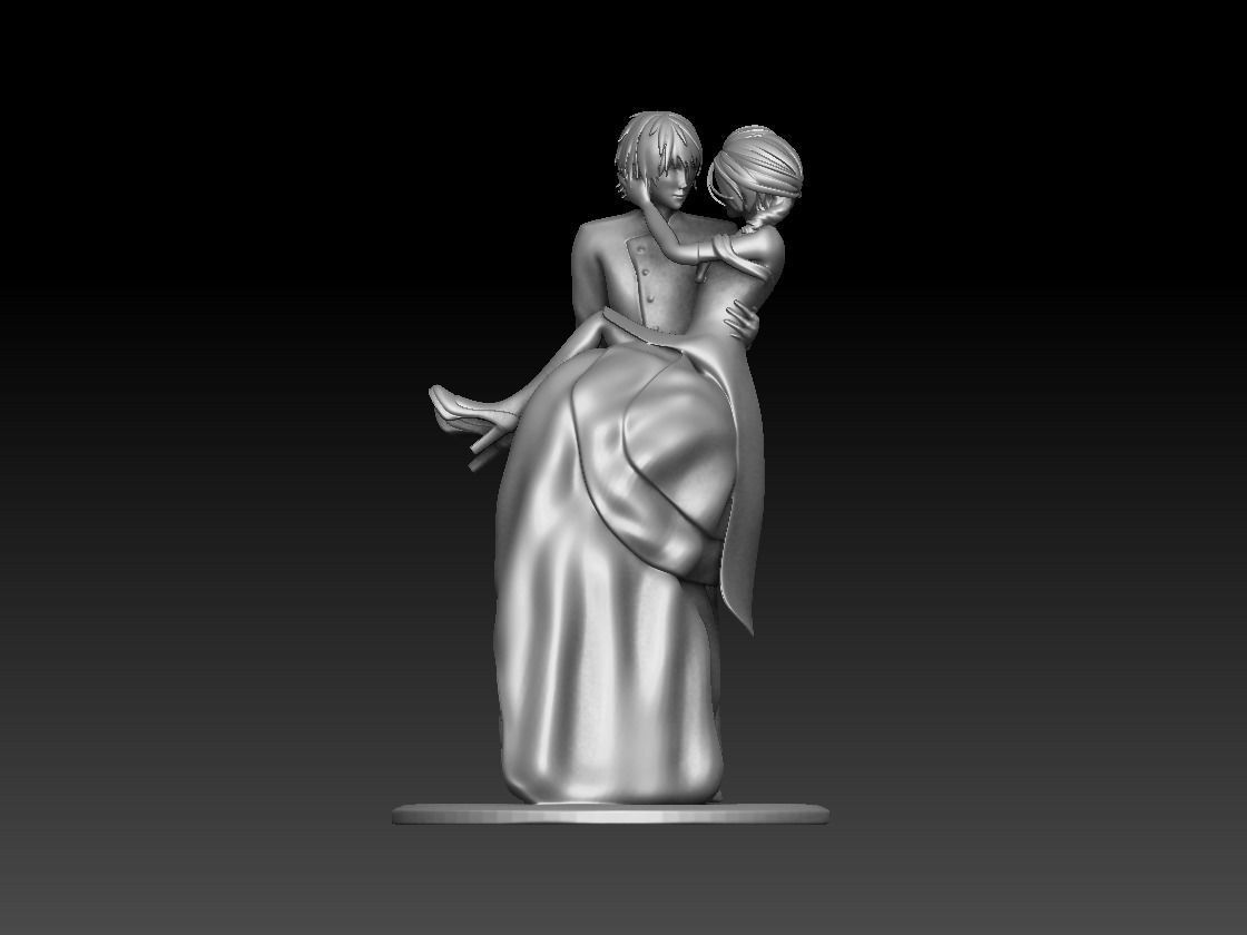 Groom and Bride 3D model for wedding cake 3D model 3D printable | CGTrader