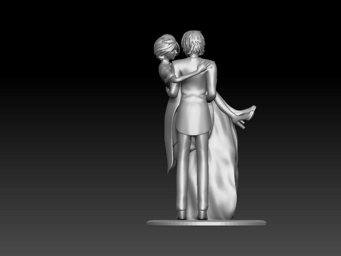 Groom and Bride 3D model for wedding cake 3D model 3D printable | CGTrader