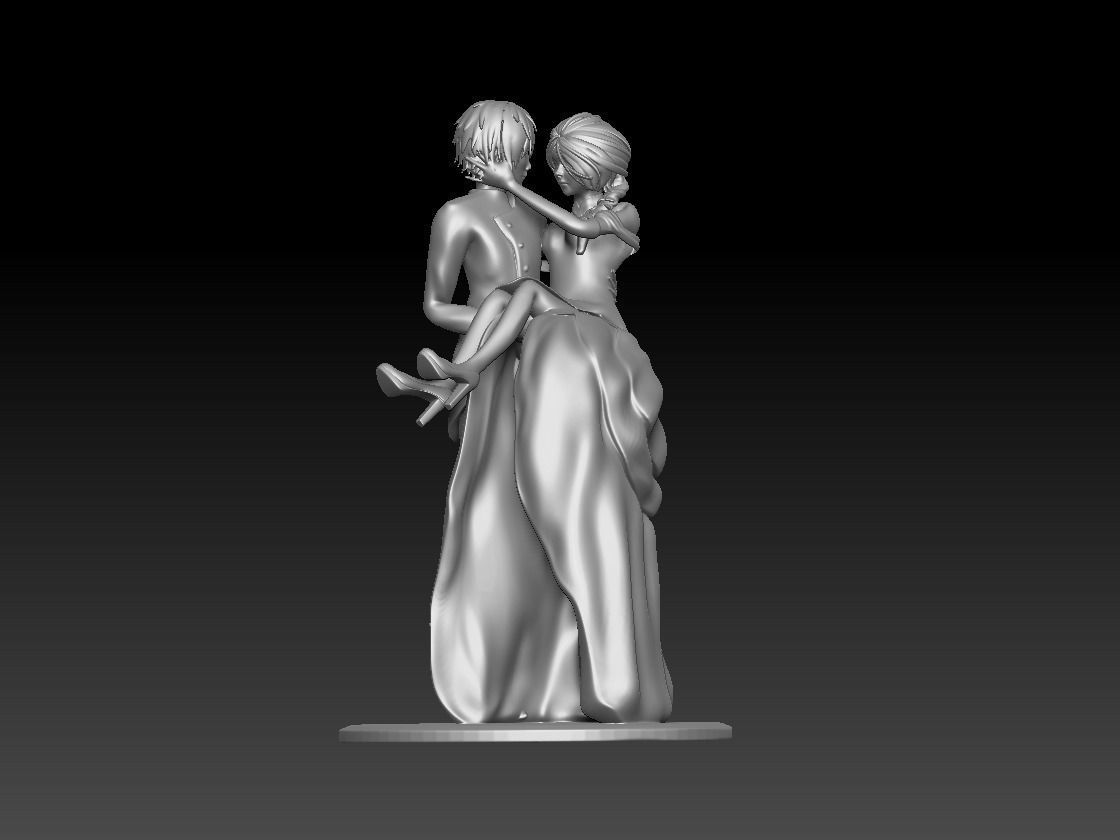 Groom and Bride 3D model for wedding cake 3D model 3D printable | CGTrader