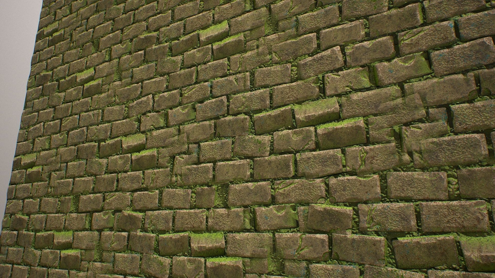 Texture PBR tileable fantasy brick wall textures VR / AR / low-poly ...