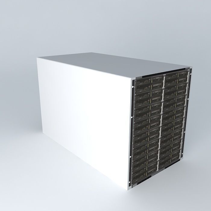 Huawei E9000 Server Hosting Platform free 3D model | CGTrader