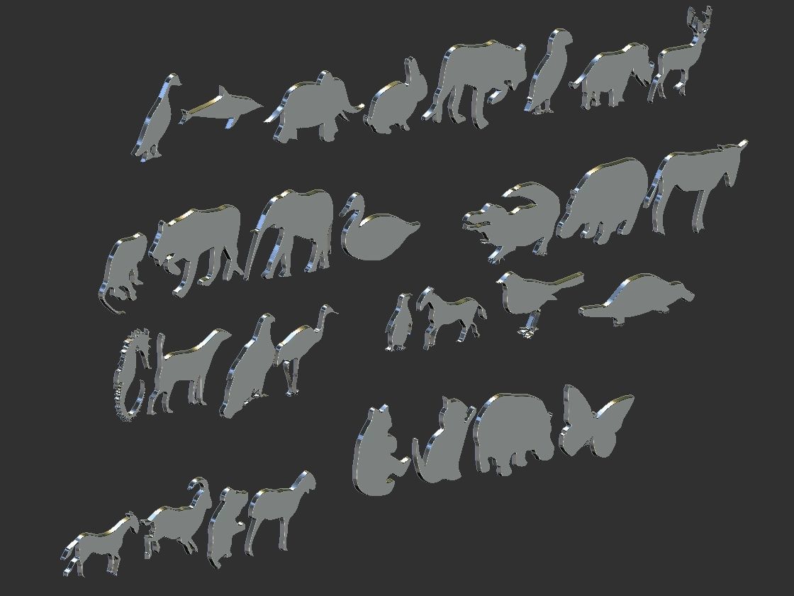 animal pack 3d models 3D model 3D printable | CGTrader