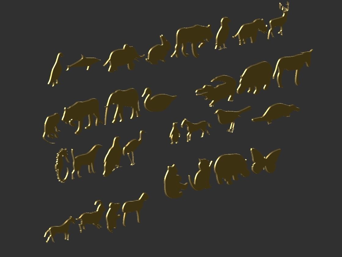 animal pack 3d models 3D model 3D printable | CGTrader