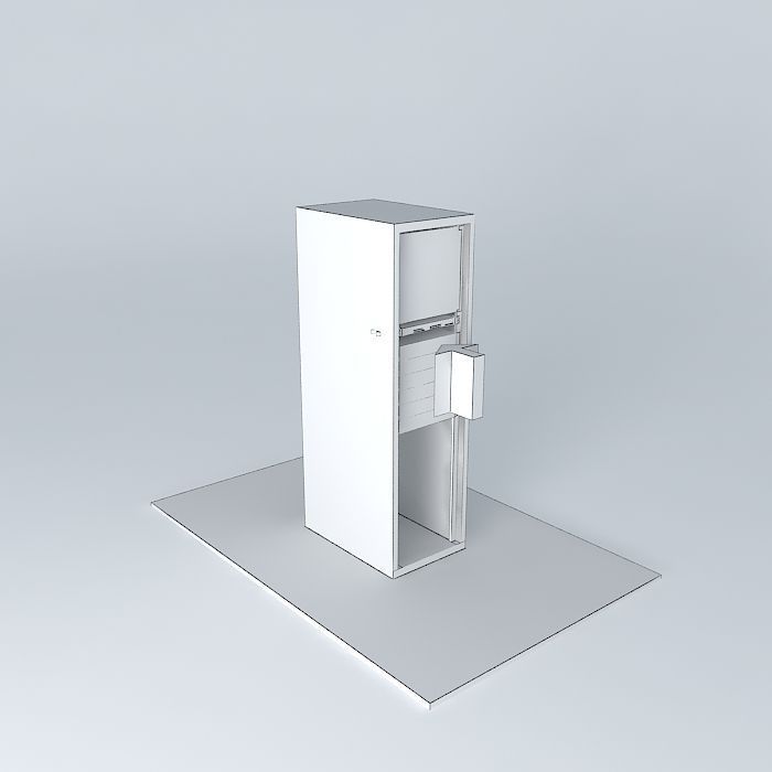 Data Center Cabinet Air Flow 3D model | CGTrader