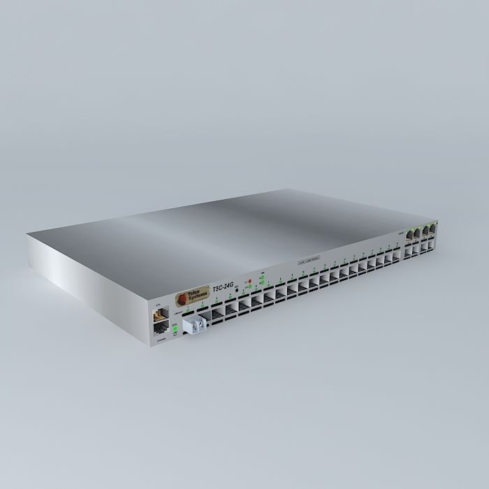 Telco Systems T5C 24G switch 3D model | CGTrader