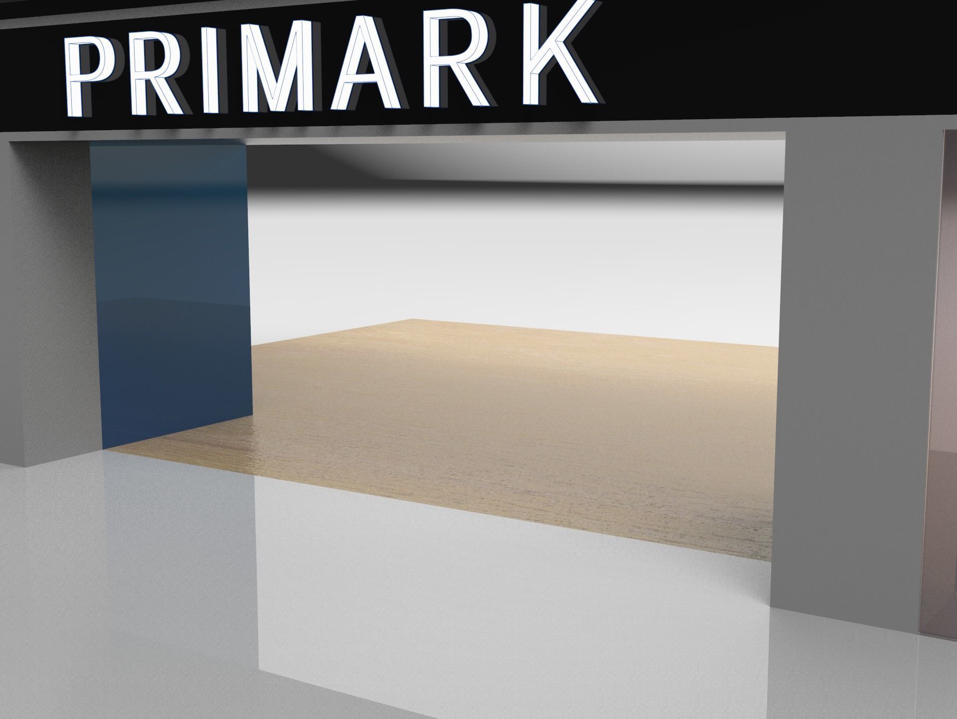 3D model Shop Front - Primark VR / AR / low-poly | CGTrader
