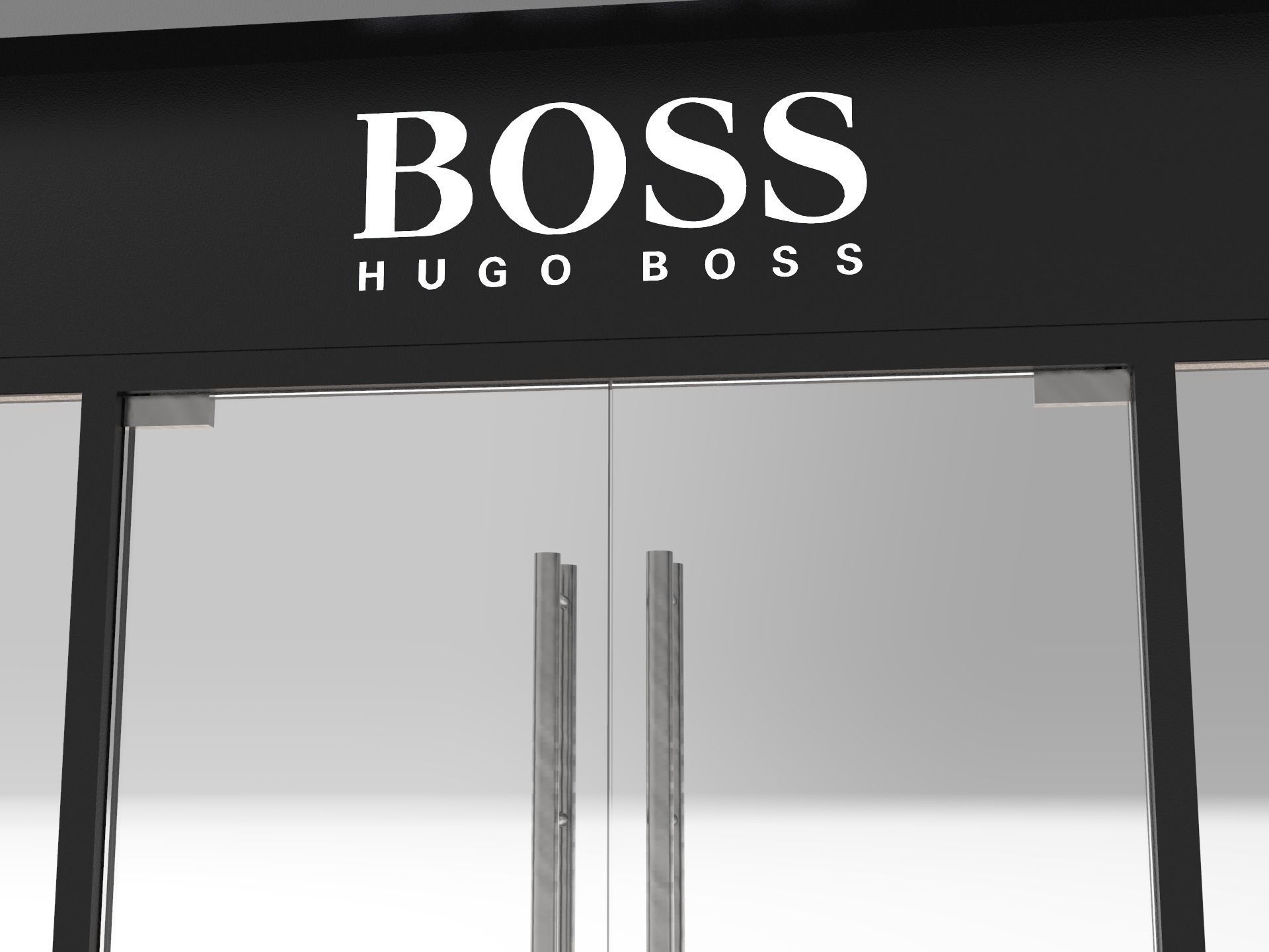 3D model Shop Front - Hugo Boss VR / AR / low-poly | CGTrader