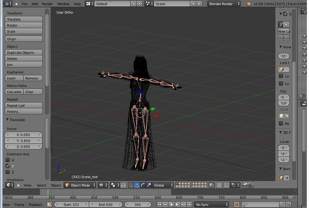 PINK WITCH PRINCESS free 3D model rigged | CGTrader
