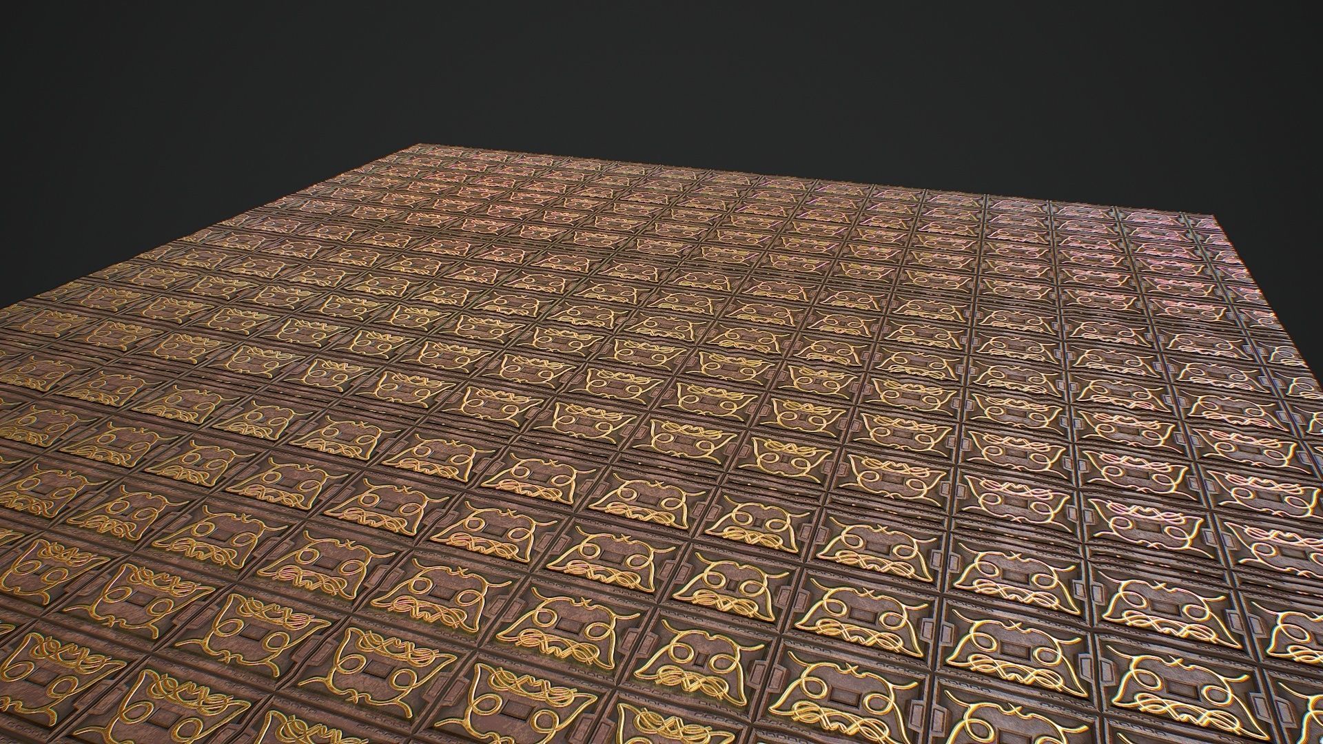 Texture PBR tileable fantasy floor textures with ornament VR / AR / low ...