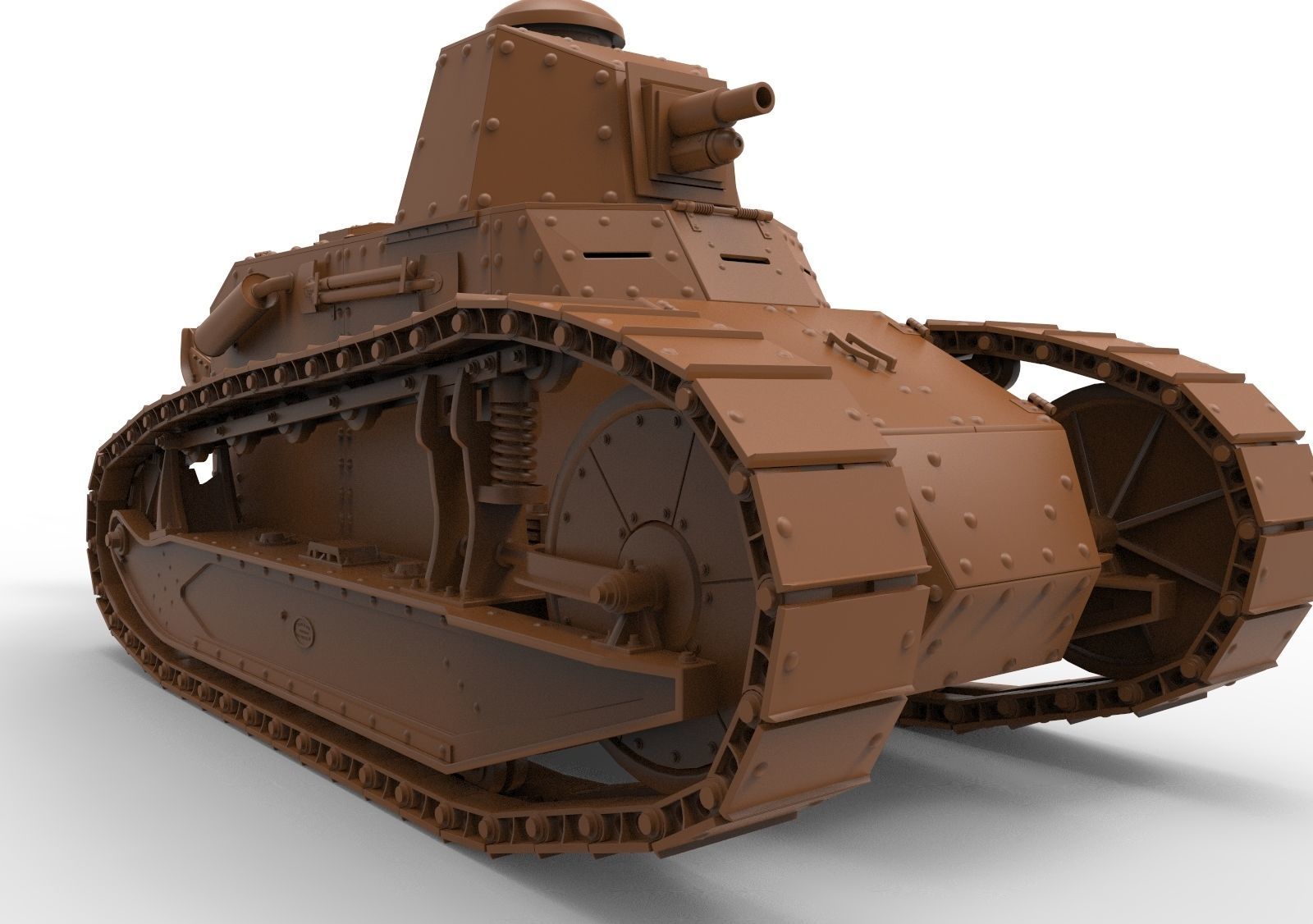 Renault FT-17 French 3D model | CGTrader