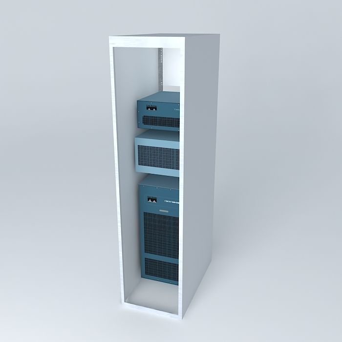 Cisco Border Peering Router Setup 3D model | CGTrader