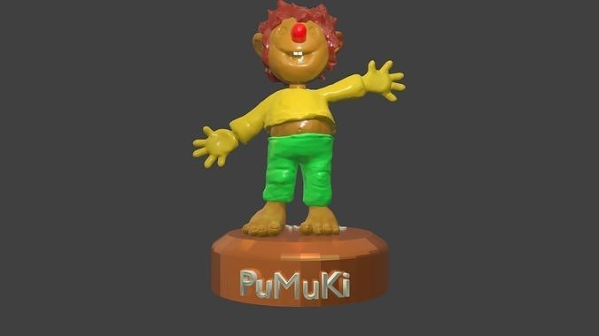 Pumuki figurine with name pamuki 3D model 3D printable | CGTrader