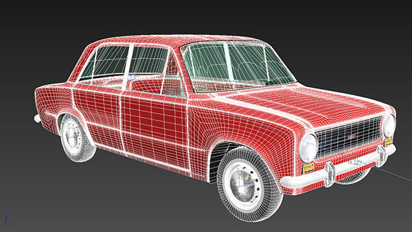 Murat 124 - Fiat 124 3D model | CGTrader