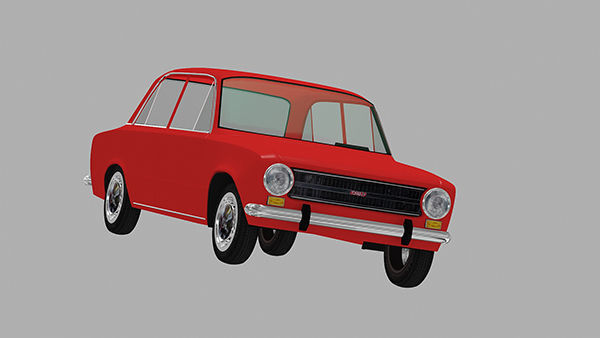 Murat 124 - Fiat 124 3D model | CGTrader