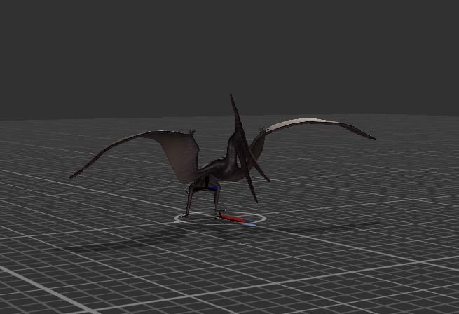 3D model Pterodactyl Asset Pack VR / AR / low-poly rigged animated ...