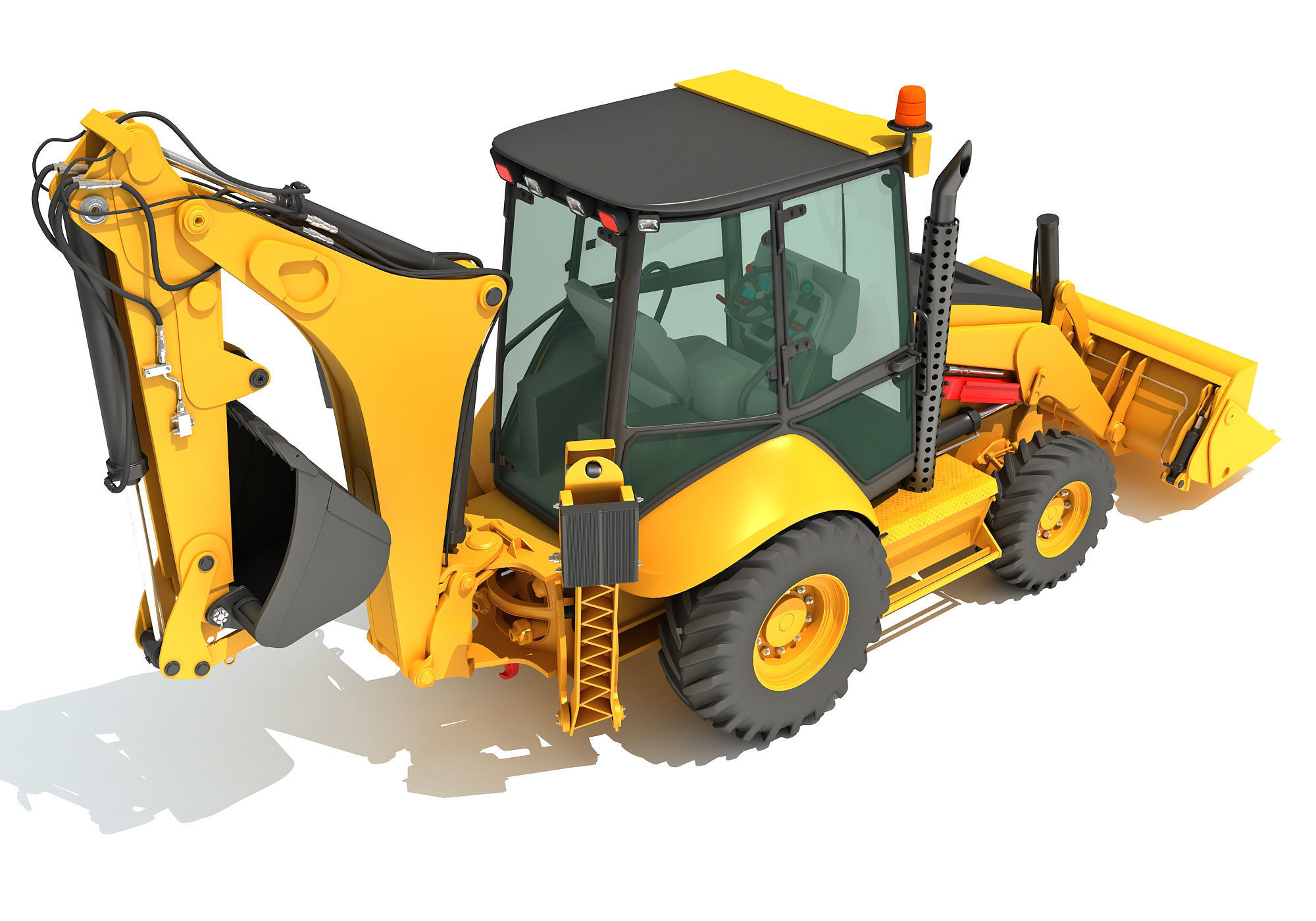Backhoe Loader 3D Models 3D model | CGTrader