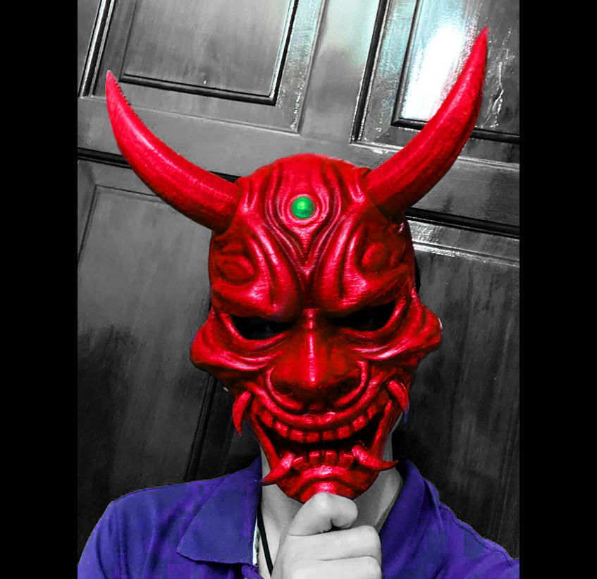 Hannya Mask -Satan Mask - Demon Mask for cosplay 3D model 3D printable ...