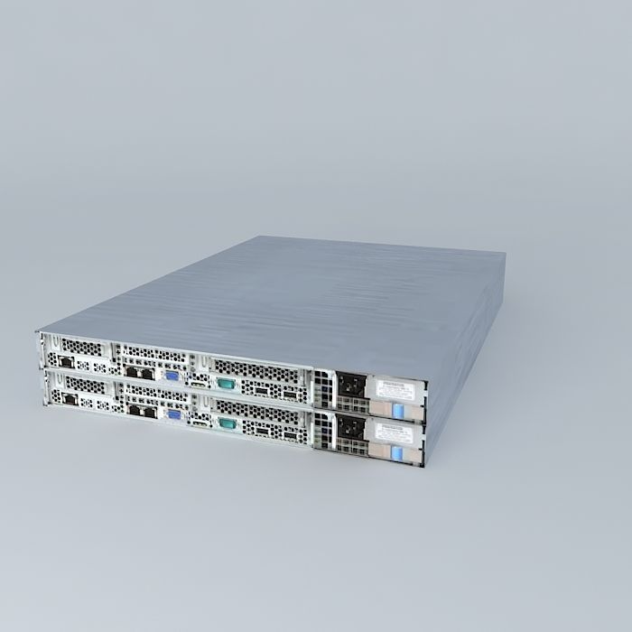 IBM 2u Rack Mount Server 3D model | CGTrader