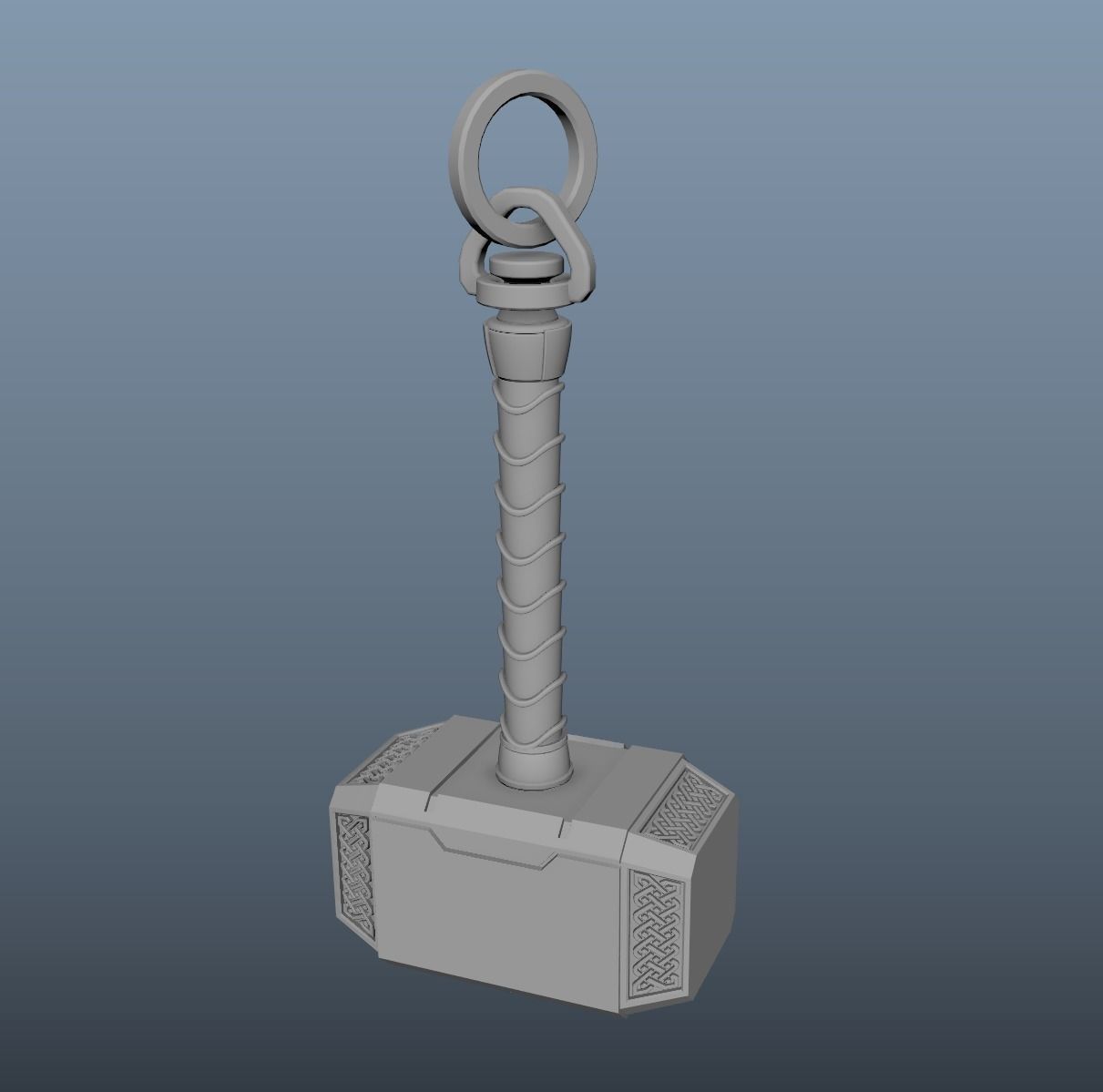 Mjolnir Hammer of Thor free 3D model 3D printable | CGTrader