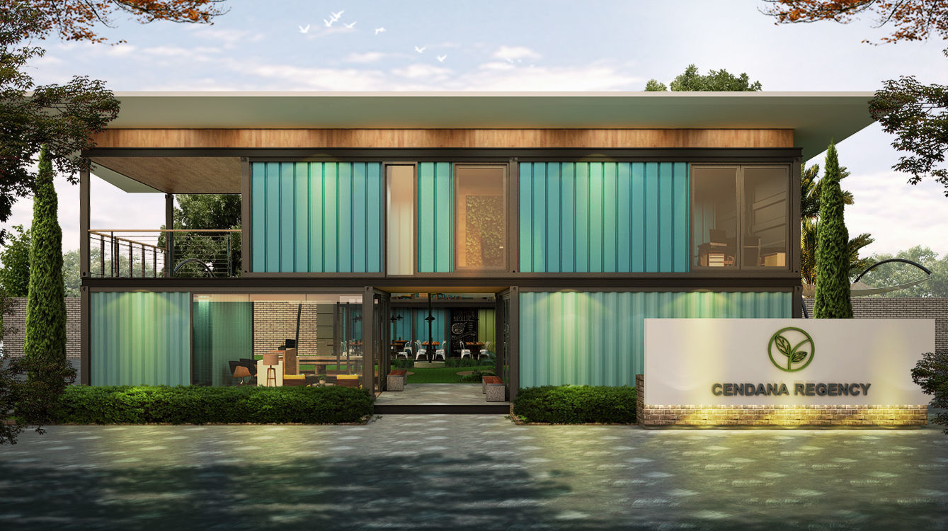 Container Office Facade 3D model | CGTrader