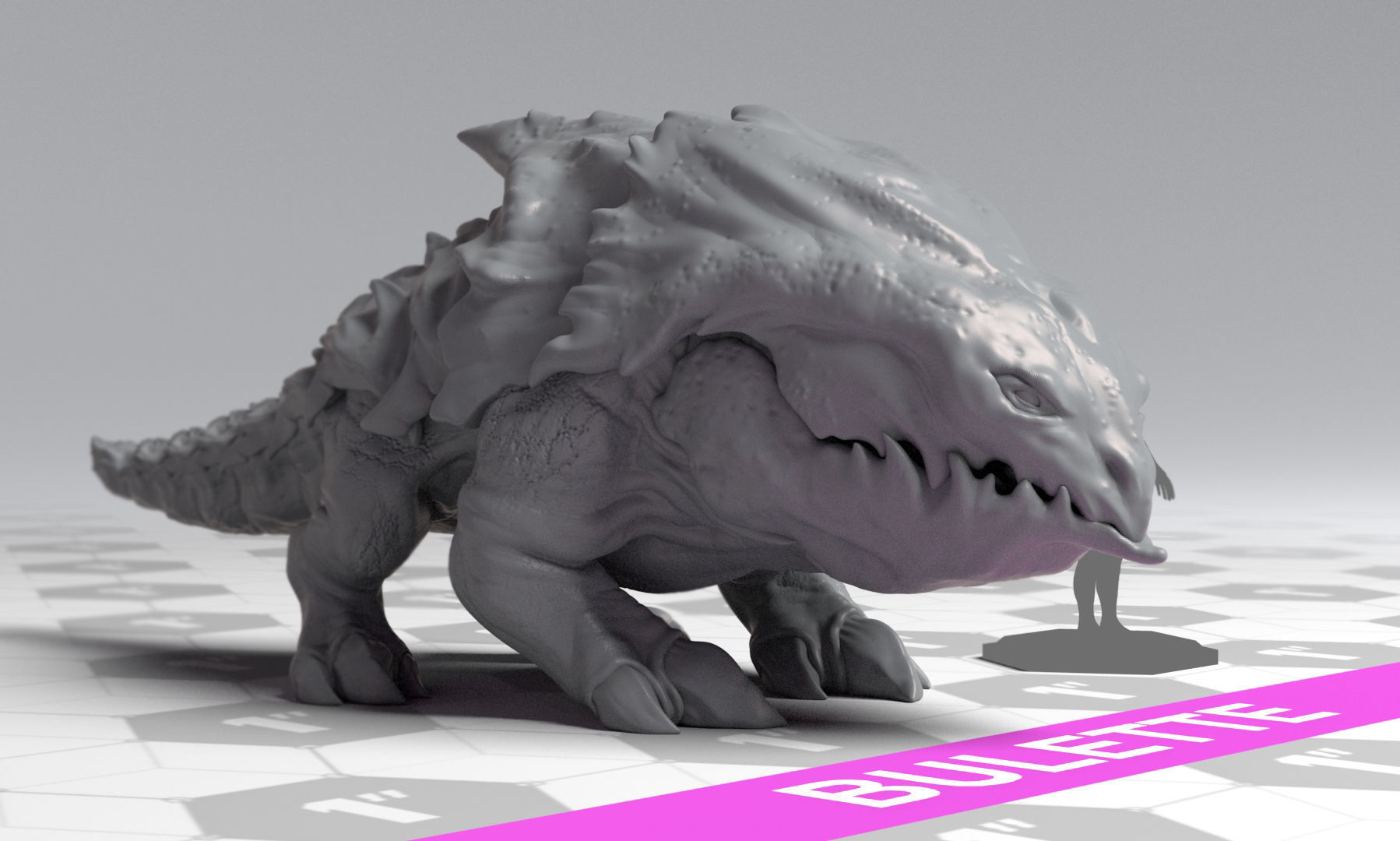Bullete - DnD Monster - 3 Poses 3D model 3D printable | CGTrader