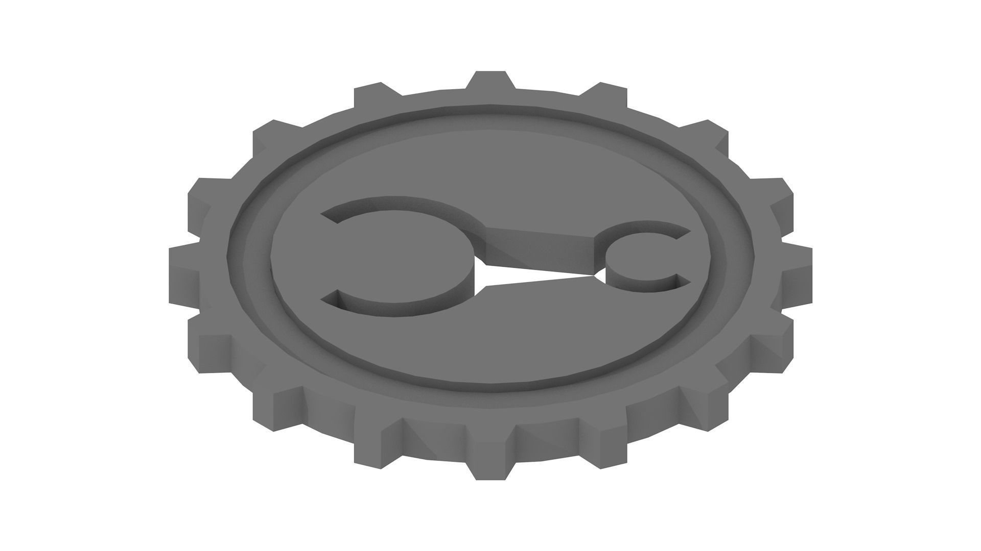 Gear Key Token 3D model 3D printable | CGTrader
