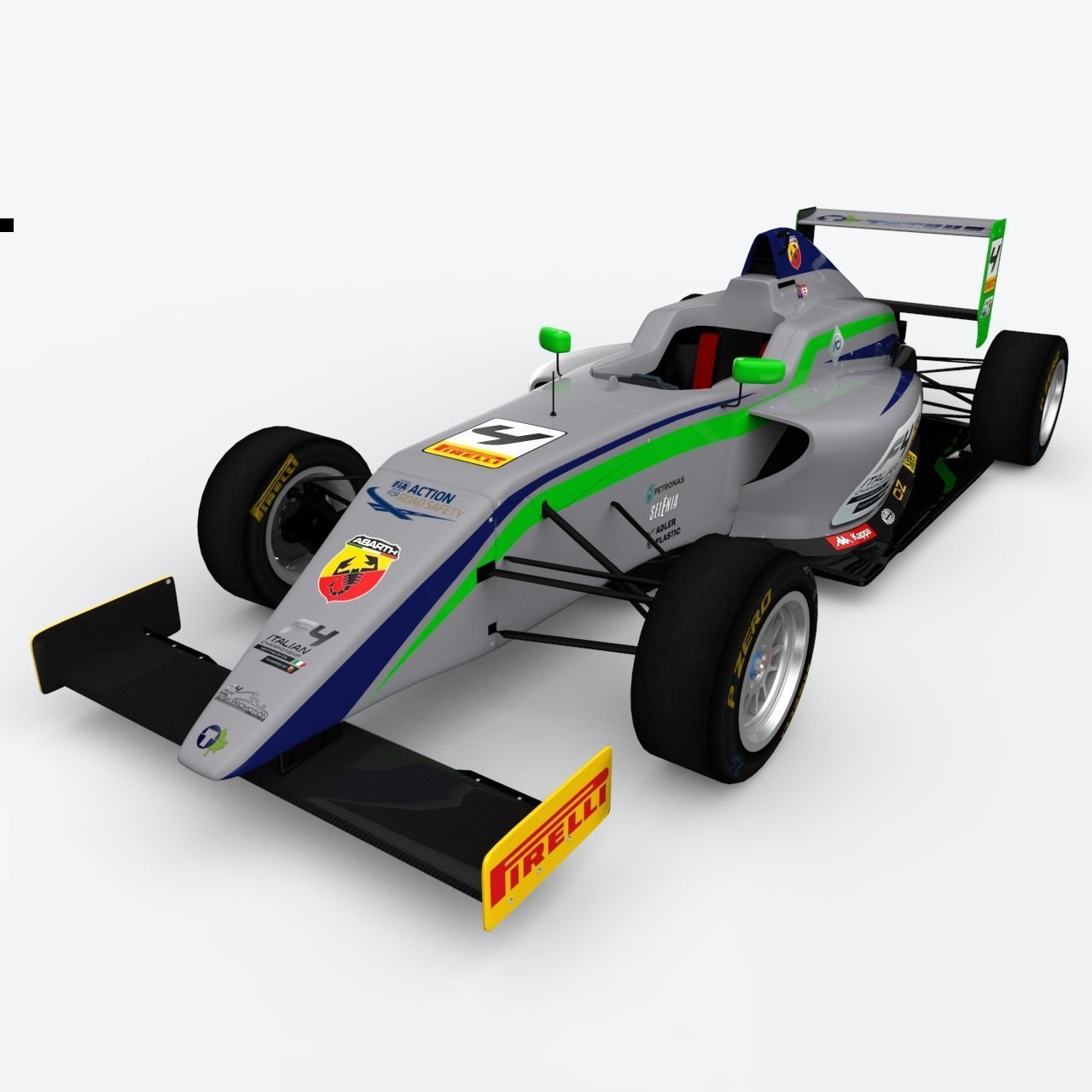 3D model Tatuus T014 - Formula 4 - abarth VR / AR / low-poly | CGTrader