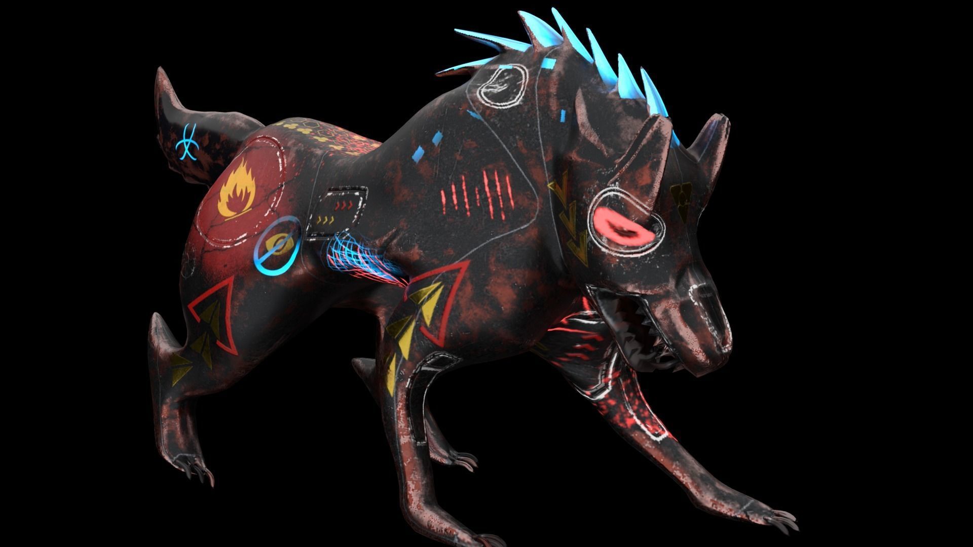 3D model Robo Wolf Sci-Fi VR / AR / low-poly | CGTrader