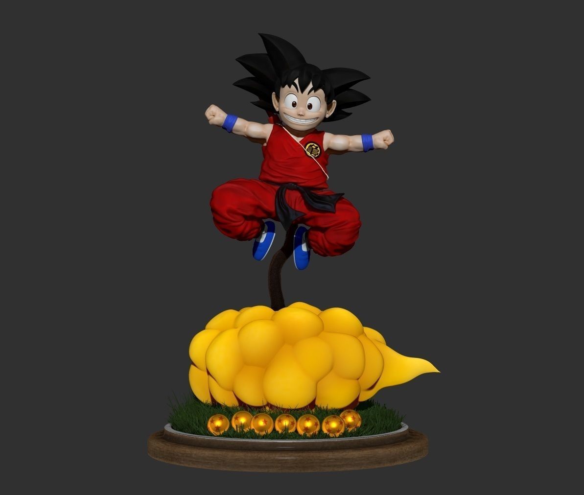 Son Goku Zbrush Dragon Ball 3D Figure 3D model | CGTrader