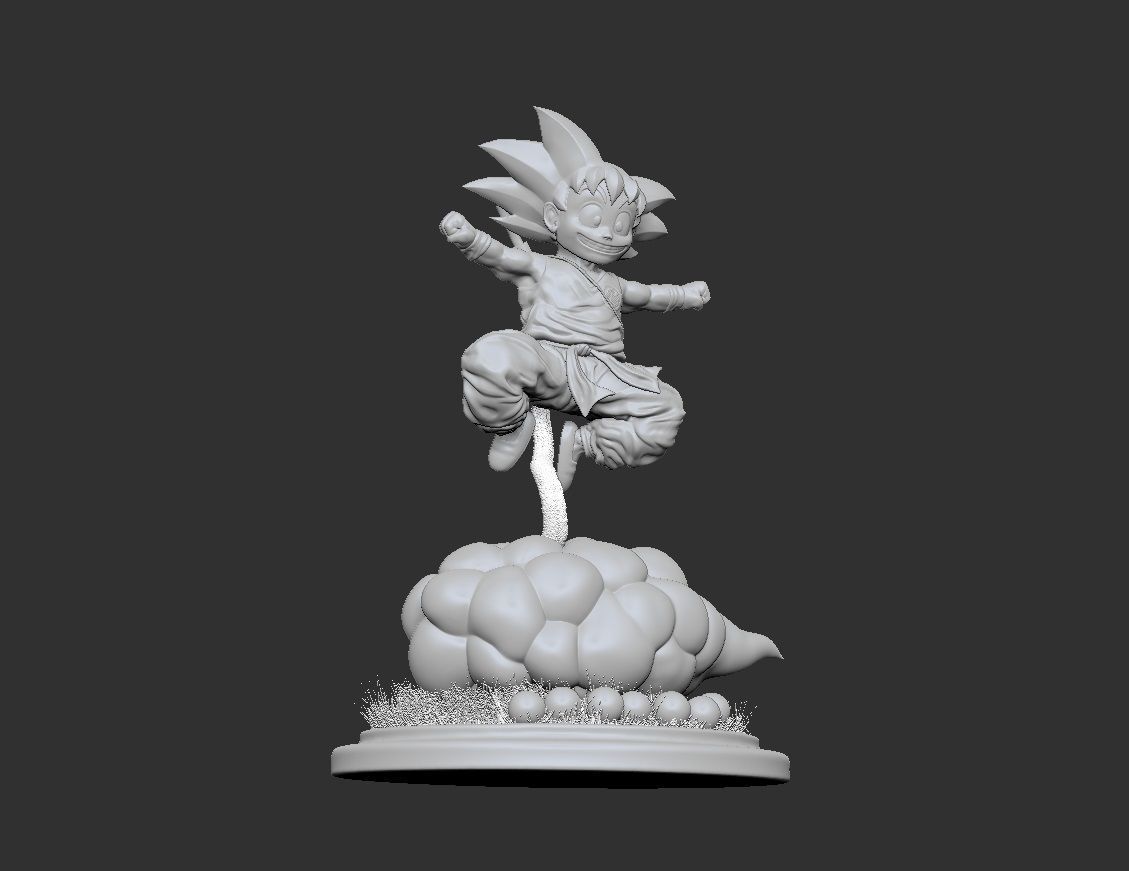 Son Goku Zbrush Dragon Ball 3D Figure 3D model | CGTrader