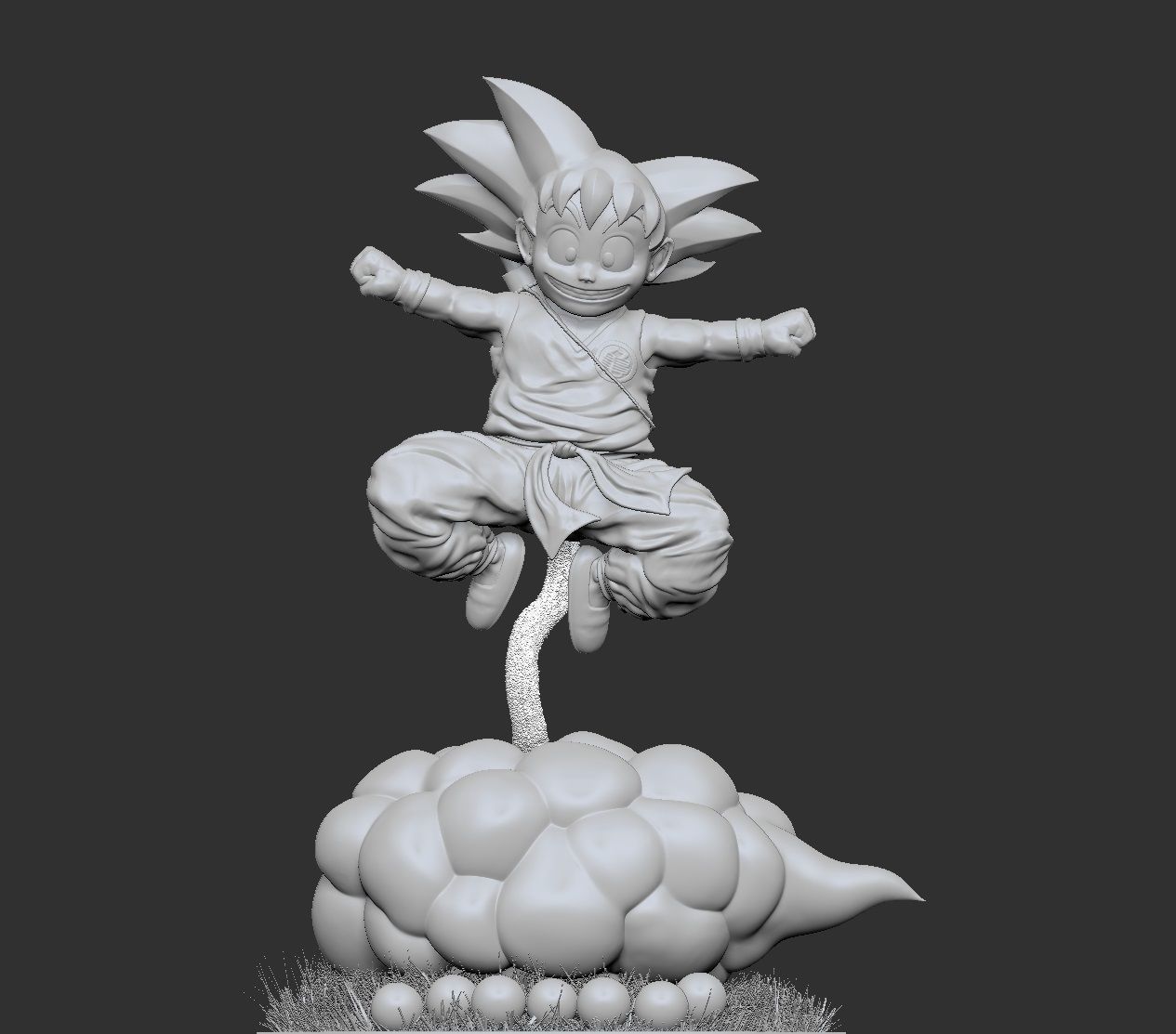Son Goku Zbrush Dragon Ball 3D Figure 3D model | CGTrader